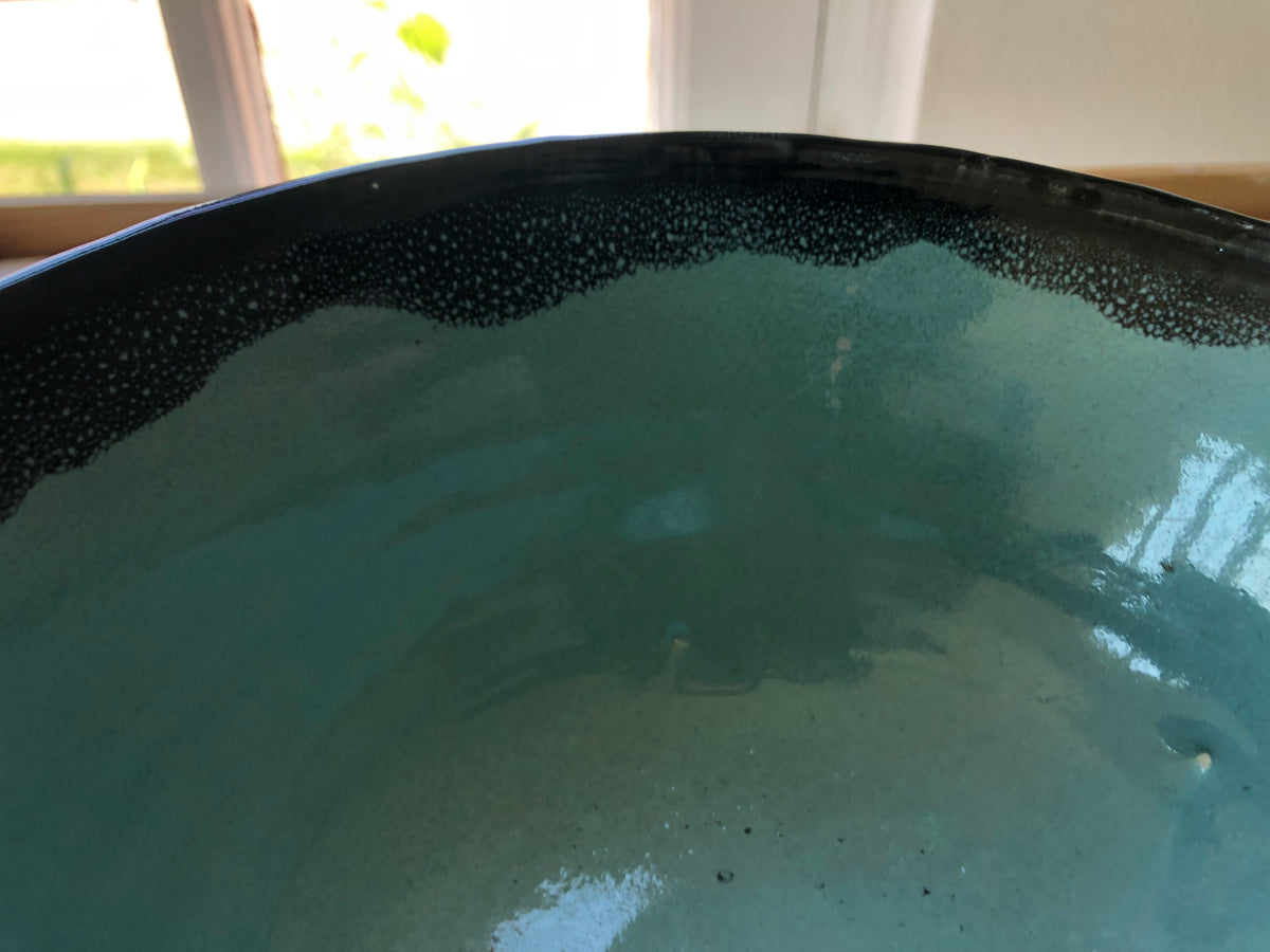 Duneland Pottery - Black rimmed Bowl – Beverly Shores Depot Museum and ...